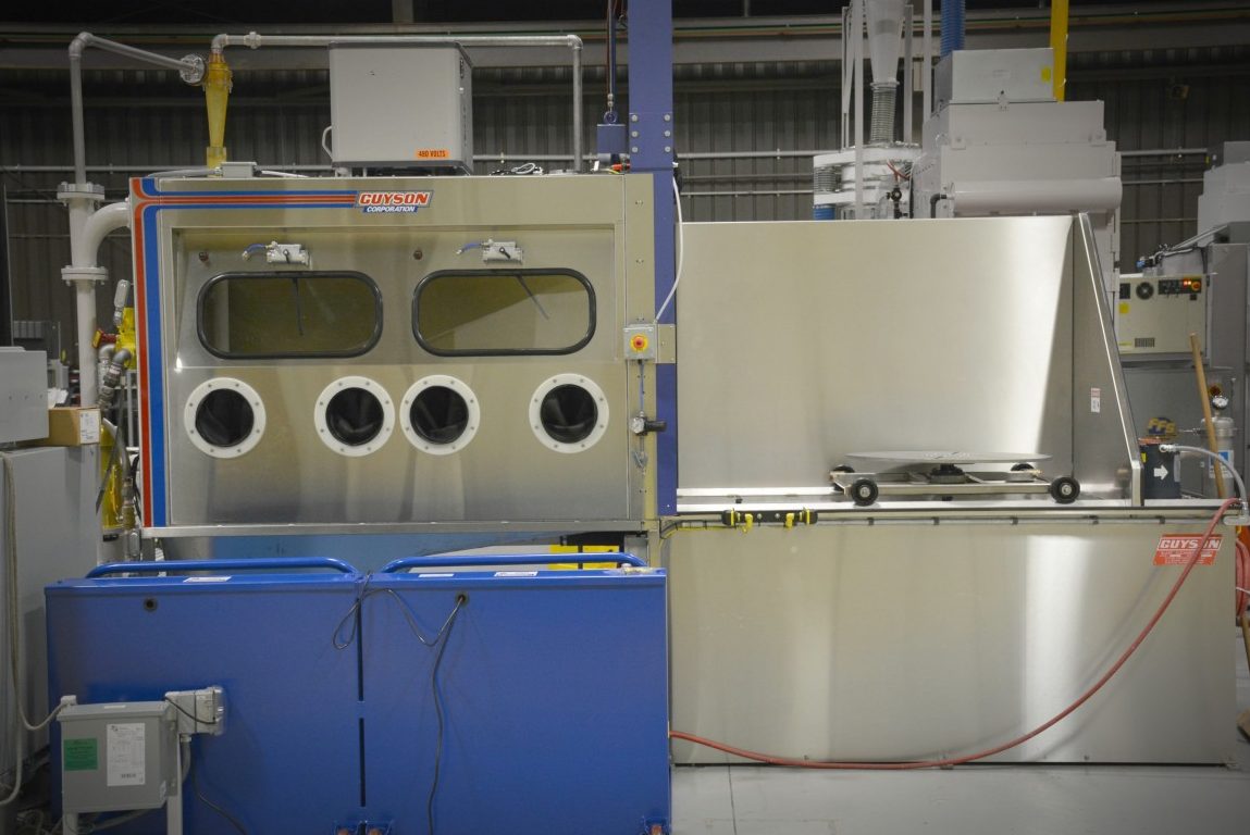 Wet Blast System For Aircraft Engine Components - Guyson Corporation of USA